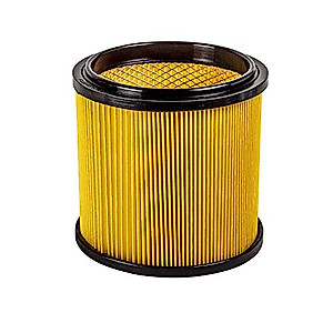 Vacmaster Professional - Professional Wet/Dry Vac, 16 Gallon, Beast Series, 6.5 HP 2-1/2" Hose (VJH1612PF0201), Black & Standard Cartridge Filter & Retainer for Use with 5 to 16 Gallon Wet/Dry Vacs