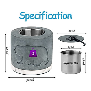 Concrete Tabletop Fire Pit Bear Table Top Fire Pit Bowl Tabletop Fireplace Table Top Fire Bowl Mini Fireplace Table Top Fire