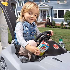 Step2 Whisper Ride Cruiser Kids Push Car, Ride On Car, Seat Belt and Horn, Toddlers 18 - 48 months, Easy Storage, Gray