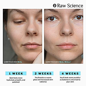 S RAW SCIENCE Anti-Aging Face Moisturizer for Women & Men, Collagen Day & Night Cream, Anti-Aging Skin Care with Hyaluronic Acid, Moisturizing & Nourishing Anti-Wrinkle Face Cream, Non-Greasy Formula