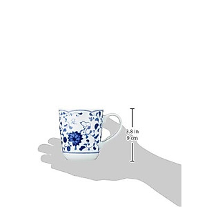 Sunupii 630740 Indigo Arabesque Pair Mug Set, Arabesque / Grape (Comes in a Gift Box), Mother's Day, Gift, Gift