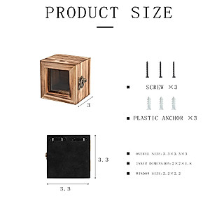 Freezing point Golf Ball Display Case Hole in One Golf Ball Small Wood Shadow Box Wall Rack Holder Golf Gifts for Kids Womens Mens