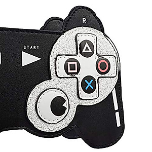 USTYLE Gamepad Shaped Crossbody Bag, Fashionable Novel Unique Girl Women Shoulder Bag with Chain Strap (black)