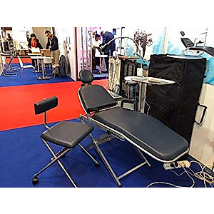 Castanai Patient Chair with Tray with Integrated LED Exam Light with Doctor's Stool Nylon Bag