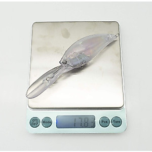 10PCS Unpainted Lure Blanks with 7mm Free Fishing Eyes 17.79g 11.8cm Crankbait Simulation Blank Body Clear Hard Baits Trout Salmon Swimming Sea Bait Topwater Freshwater Plastic Minnow Lure 8333 7mm