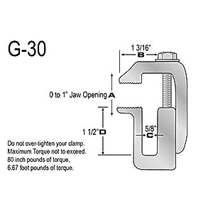 GCi STRONGER BY DESIGN G-30 Clamp for Truck Cap / Camper Shell (Set of 4). Made with Structural Aluminum to Ensure Quality and Strength. For Mounting Caps, Camper Shells, Toppers.