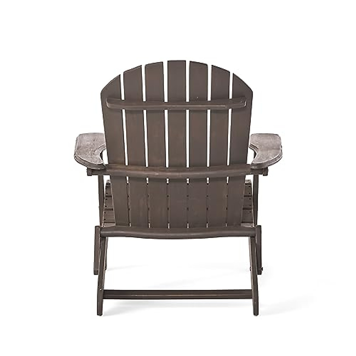 Christopher Knight Home Great Deal Furniture Milan Outdoor Rustic Acacia Wood Folding Adirondack Chair, Gray