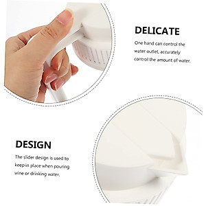 Hemoton 2pcs Mason Jar Pour Lids Flip Top Glass Bottle Glass Drinkware Wide Mouth Glass Jars Handheld Mason Jar Lid Plastic Mason Jar Caps Mason Jar Cover Mason Jar Accessories Clamshell