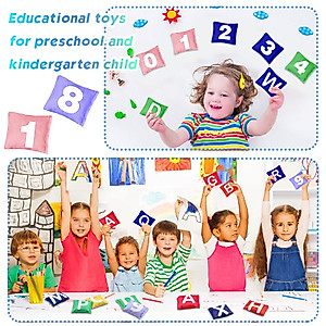 36 Pieces Mini Alphabet Beanbags 0-9 Number Beanbags Alphabet Bean Bags Learn Numbers Classroom Bean Bags Learn Letters Preschool Beanbags Multicolor Preschool Learning and Education Toys