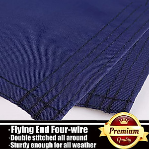 US Navy Emblem Flags 3x5 Outdoor Double Sided 3 Ply-United States Naval Military Flag Vivid Color Clear Pattern Reinforcement Sewing Durable Polyester with 2 Brass Grommets