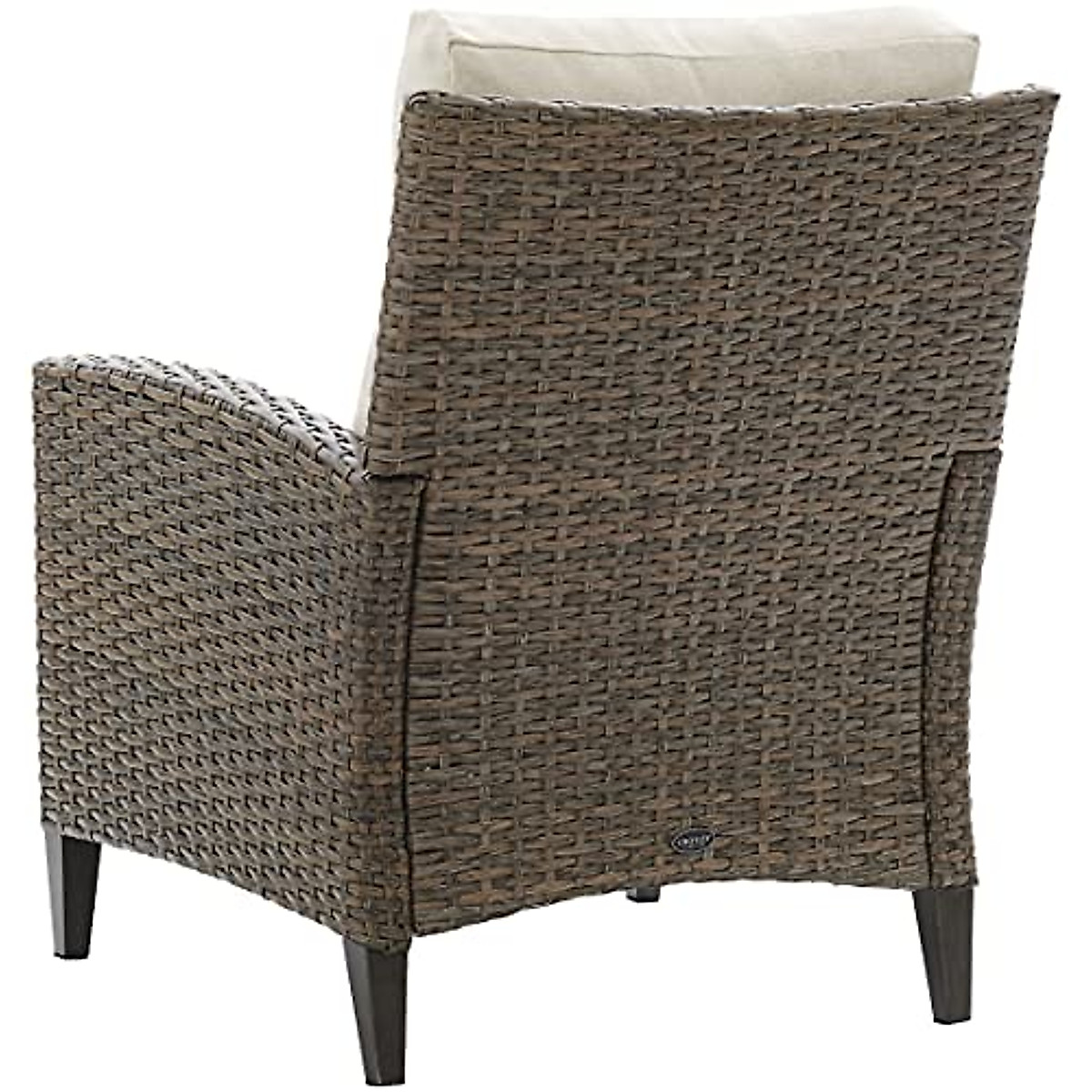 Crosley Furniture CO7160-LB Rockport Outdoor Wicker High Back Arm Chair, Light Brown