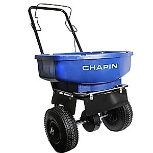 CHAPIN R E 81008A 80LB Residential Salt Spreader, 80 lb, Blue