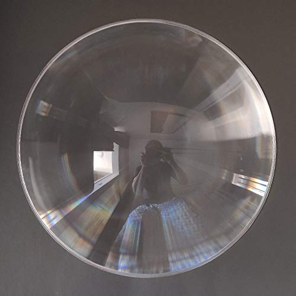 Fresnel Lens, Diameter 200mm (7.9''), Focal Length 100mm, Acrylic Lens (not Glass), for Physics Classroom,Solar Heating,Magnifiying. (Focal Length 100mm)