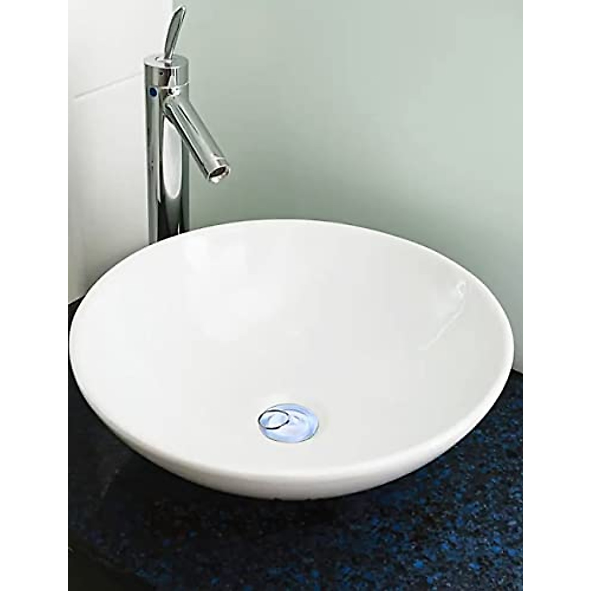 UMBWORLD Bath Tub Drain Stoppers, 4 Pcs Sink Bathtub Plug Drain Plug Transparent Strainer Kitchen Bathroom Laundry Bar Water Seal with Hanging Ring for Shower Pool Plugs and Caps (Clear 4pcs)