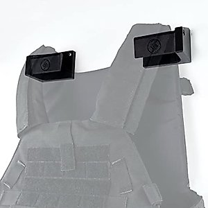 Spartan Mounts Built for Vest and Backpack Display | Holder Hook Hanger Organization | Low Profile Strong Utility Storage | Heavy Duty Rig Hunting Pack Tough Wall Mount Rack Training Defense Gear