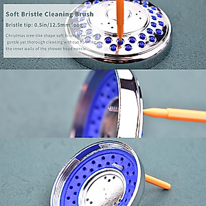 Shower Head Cleaning Brush Tool, Shower Head Cleaner Brushes Picks Small Cleaning Brush Crevice Cleaning Brush Anti Clogging Cleaning Brush for Household Bathroom Pipe Car Washers Holes Gaps Nozzles