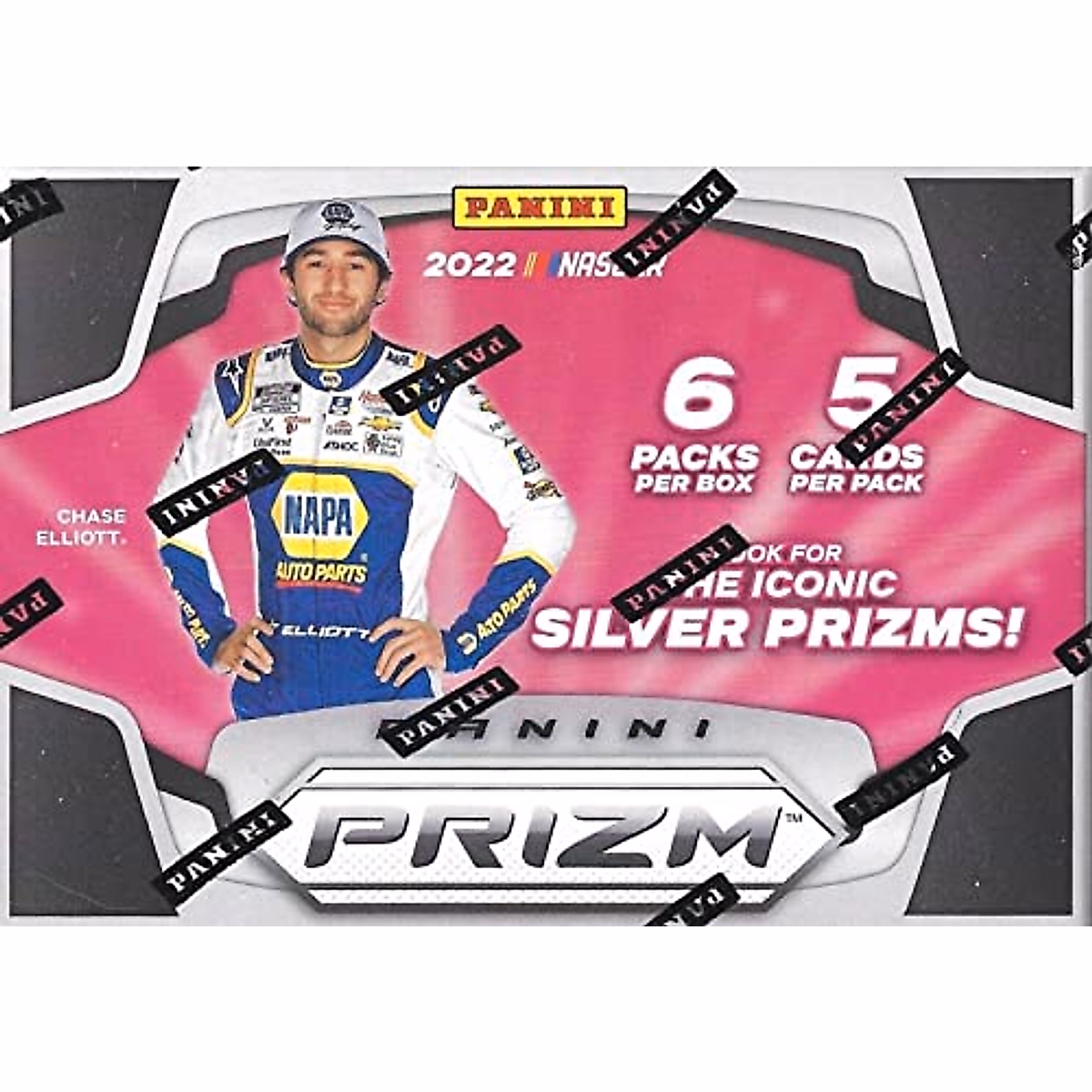 2022 Panini Prizm NASCAR Racing Cards Blaster Box Factory Sealed 6 Packs Per Box 5 Cards Per Pack Look for Blaster Exclusive Blue and Carolina Blue Hyperprizms