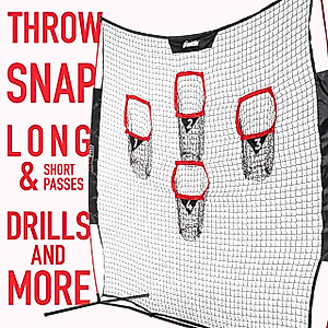Franklin Sports 8 Foot x 8 Foot Football Accuracy Target – Four Targets – Improve Throwing Skills – Quarterback Training – Football Training