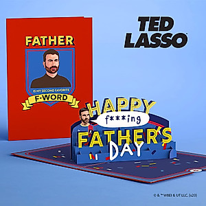 Lovepop Ted Lasso Happy Father's Day Pop-Up Card, 5 X 7”, Funny Card for Husband or Dad, Greeting Card with Envelope
