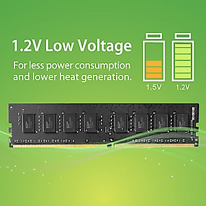Silicon Power DDR4 16GB Kit (2x8GB) 3200MHz (PC4-25600) CL22 UDIMM 288-Pin Desktop Computer Memory SP016GBLFU320B22
