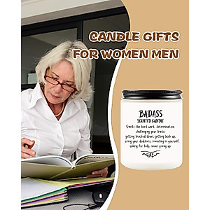 Graduation Gifts for Her Him 2024, Inspirational Gifts for Women Men, Congratulations Gifts, New Job, Promotion, Proud of You Gifts, Handmade Lavender Natural Soy Wax Candle Gifts (7oz)