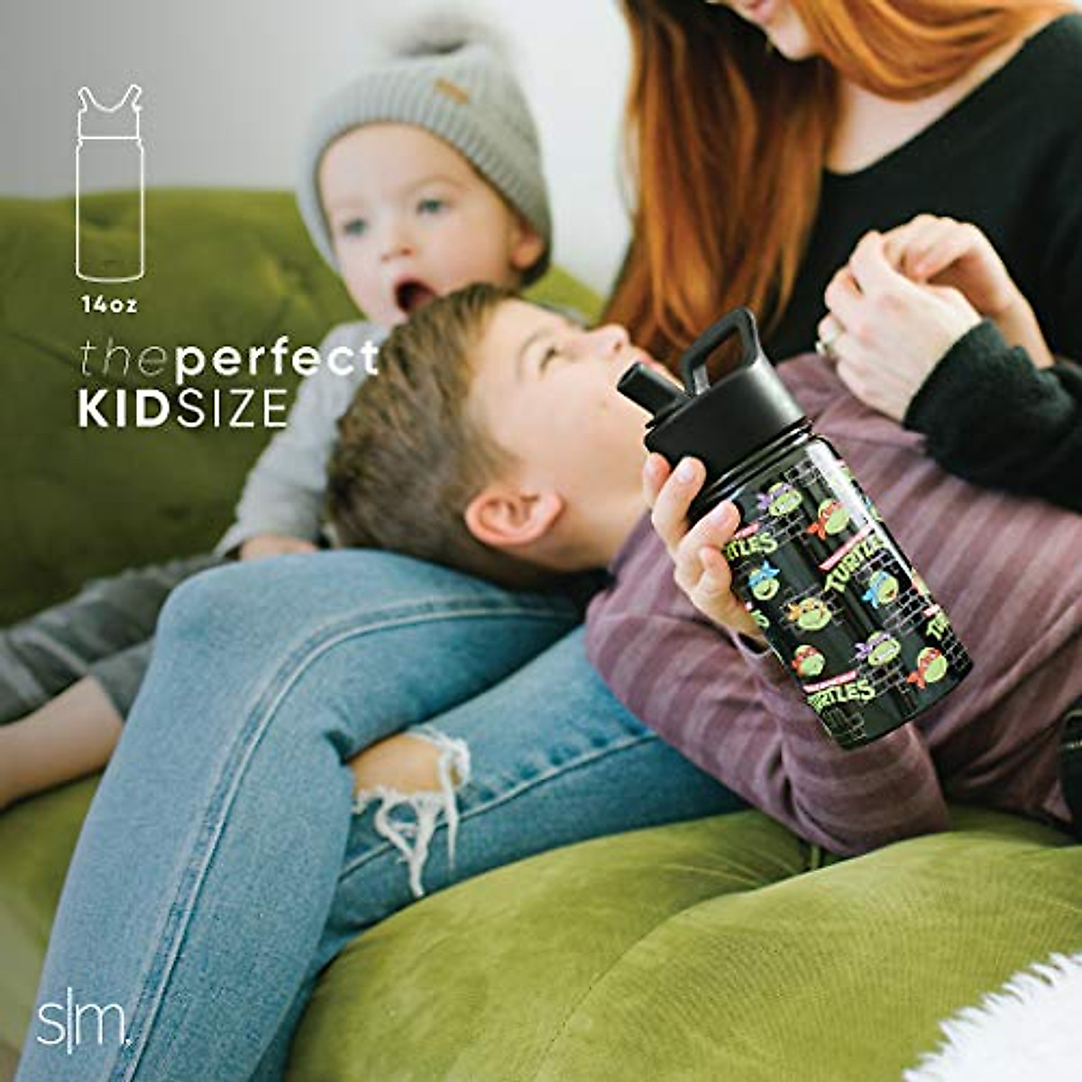 Simple Modern Paw Patrol Kids Water Bottle with Straw Insulated Stainless Steel Toddler Cup for Boys, Girls, School | Summit Collection | 10oz, Chase on the Case