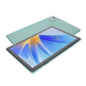 Honio 10.1 Inch Tablet 100-240V 4G Tablet Dual Speakers 5.0 8MP Front 16MP Rear 6GB 128GB for Android 12 for Learning (US Plug)