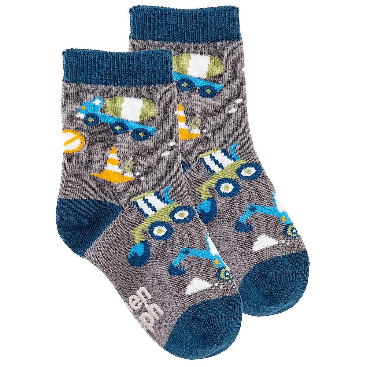 Stephen Joseph baby boys Construction Socks, Gray, Medium US