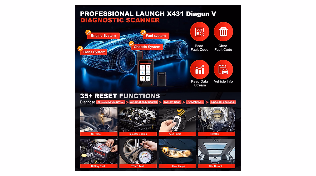 LAUNCH X431 Diagun V: All-in-One Automotive Scanner