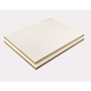 TFKitchens 36 x 20 - White Melamine Closet Shelves Without Edge Banding - 2 Pack - (1/8, 1/4,1/2, 3/4, 7/8)