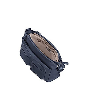 Samsonite Shoulder Bag M with 2 Front Pockets (28 cm), Blue (Dark Blue)