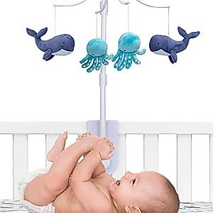 Bedtime Originals Musical Baby Crib Mobile, Whales Tale, Multicolor