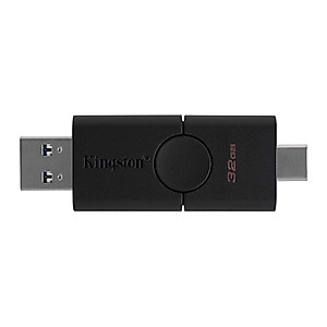 Kingston DataTraveler Duo 32GB USB-A and USB-C Dual Connector Flash Drive (DTDE/32GBCR)