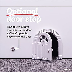 Cat Door Interior Door - No-Flap Cat Door for Interior Door, Cat Door Interior Door for Cats Up to 20 lbs, Easy DIY Setup, Secured Installation in Minutes, No Training Needed…