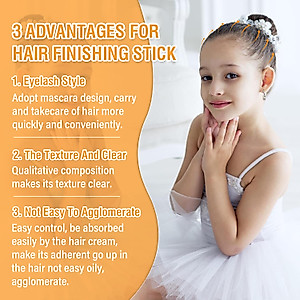 SUOFEIYA Hair Wax Stick for Women 2PC - Hair Finishing Stick, Fly Away Tamer and Mascara - Refreshing and Not Greasy