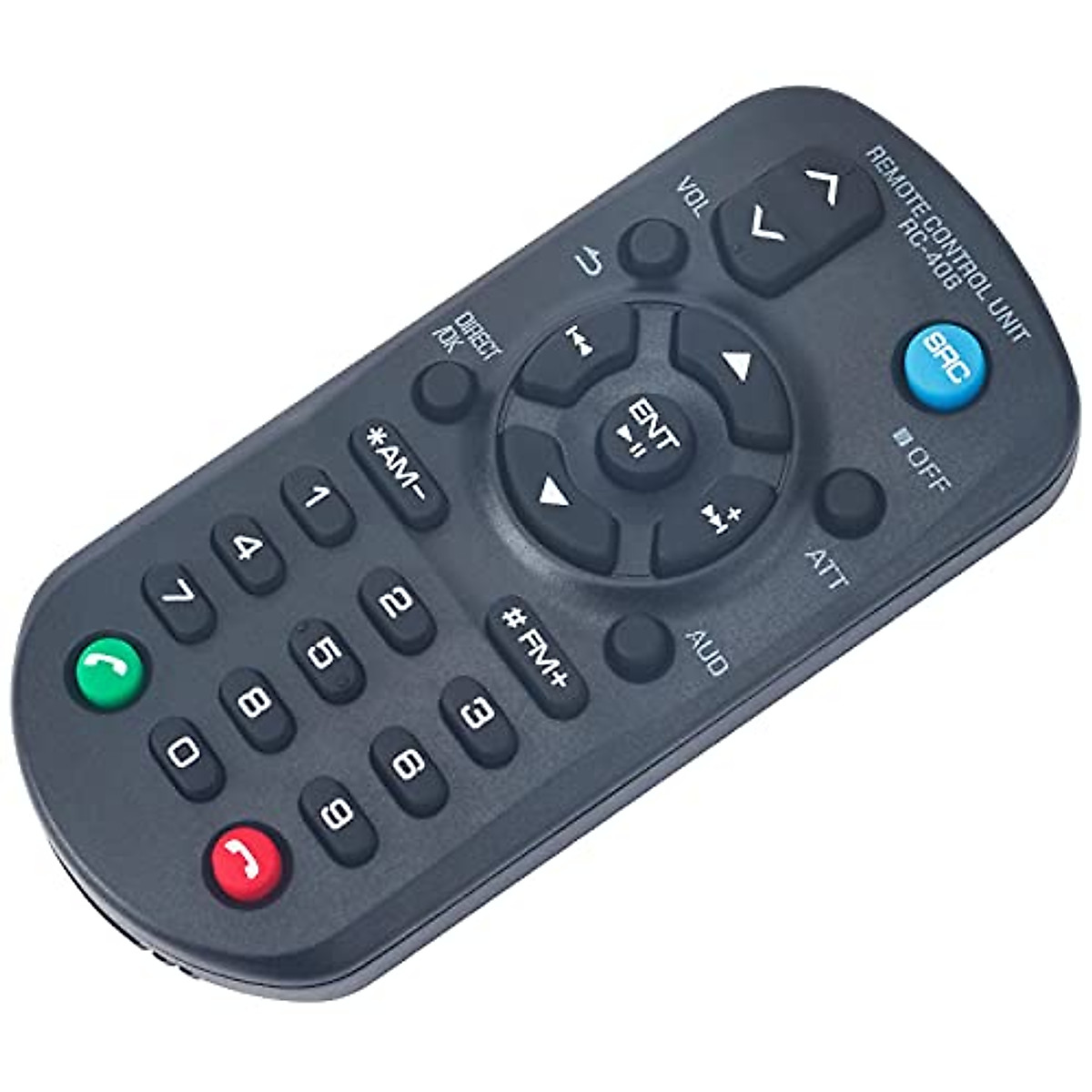 RC-406 Replacement Remote Commander fit for Kenwood CD Receiver DPX503BT KMM-BT328 DPX524BT KMM-BT228U DPX504BT DPX593BT KDC-BT360U KMM-BT328U DPX540BT KMM-BT260U KMR-M328BT KMM-X704 KDC-161URM