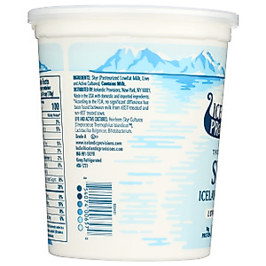 Icelandic Provisions 30 oz Traditional Skyr Yogurt, Low Fat