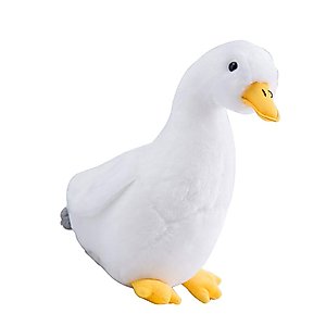 LUOZZY Plush Duck Stuffed Animal Toys for Kids Lovely Duck Doll Soft Animal Doll for Home Nursery Room (32cm White)