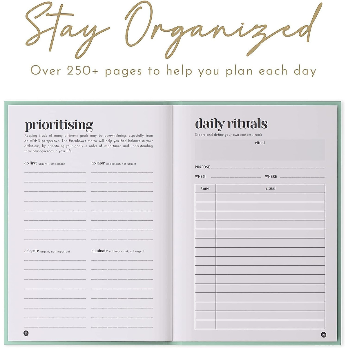 ADHD Planner for Adults: Focus and Productivity Planner - A planner for Neurodivergent Brains - Organization, Goal-Setting, and Time Management - Gift for Men and Women with ADHD