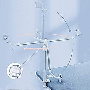 N/A Cell Phone Clip Holder，for Bedroom Desktop Office Bathroom Kitchen, Rotate Freely Lazy Bracket Holder