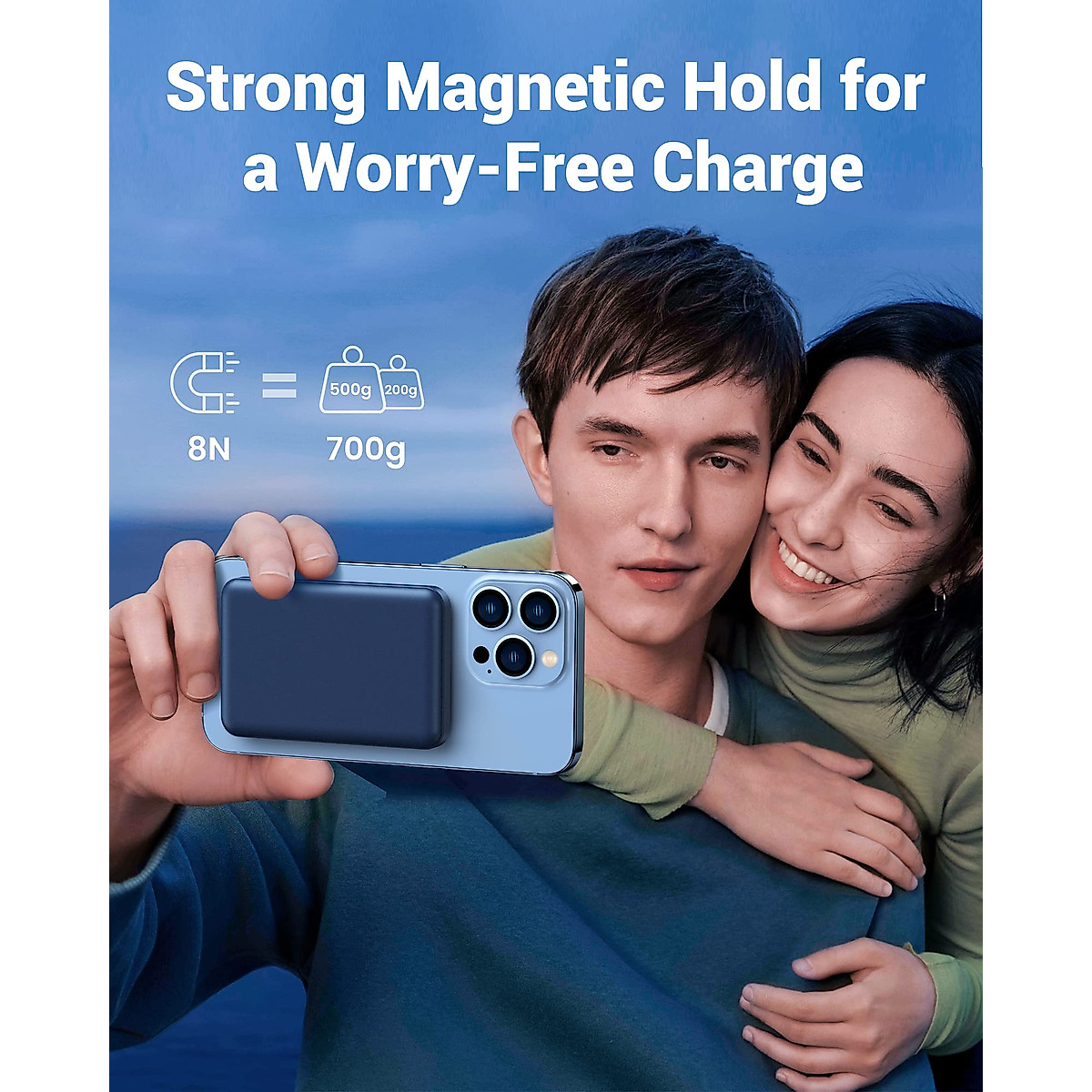 Yiisonger Portable Charger with Fast Wireless and Wired Charging, 10000mAh, 22.5W PD, LED Display, Fits iPhone 15/14/13/12 Pro Models