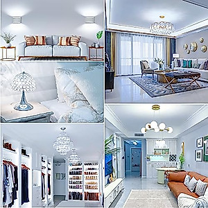 MAXvolador G9 LED Bulb Dimmable, Daylight White 6000K, 4W G9 Base Light Bulbs, 40W T4 Halogen Equivalent, Bi Pin Base G9 Chandelier Lighting, No-Flicker 360°Beam Angle, 120V 450LM, 6 Pack