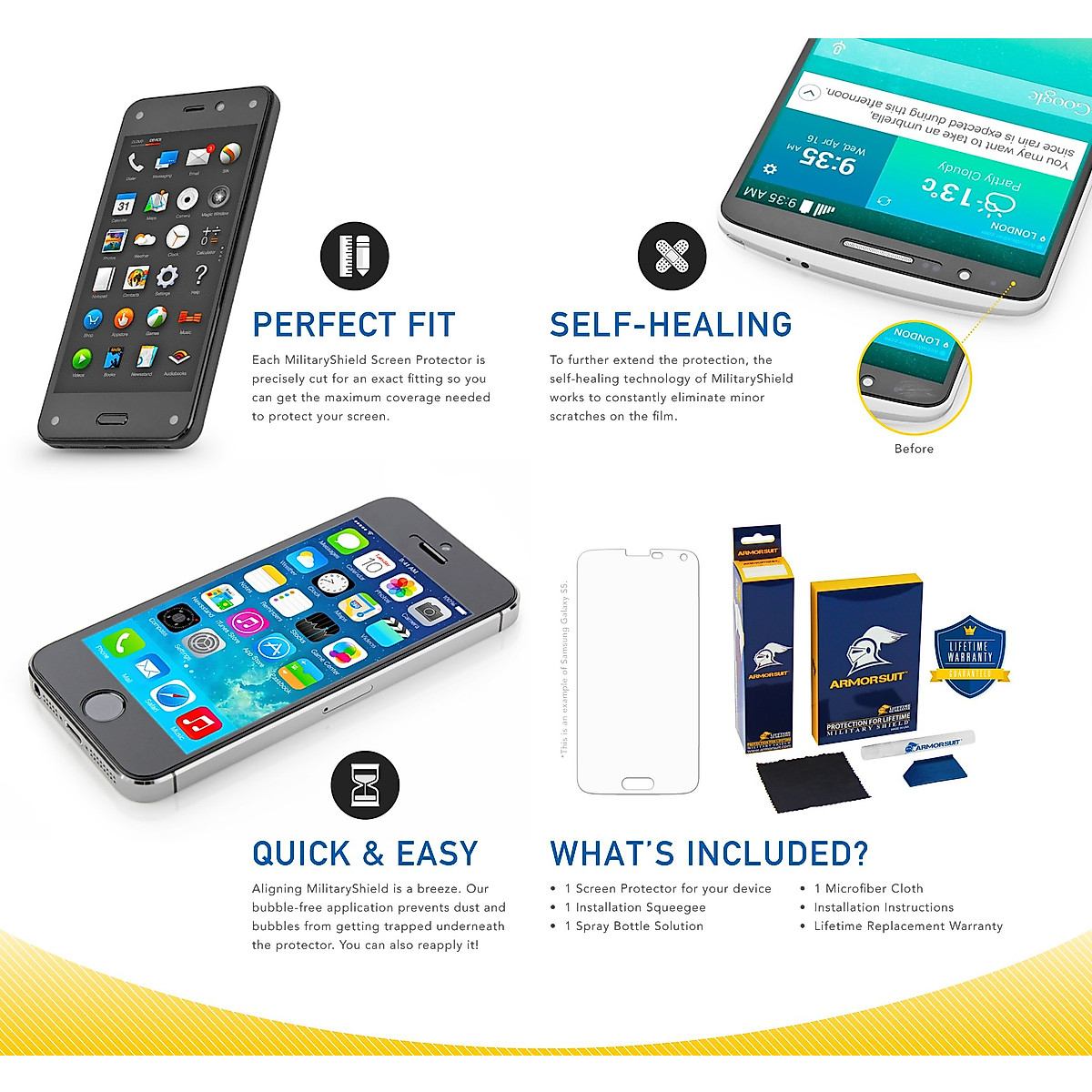 ArmorSuit [2 Pack] MilitaryShield Screen Protector Designed For Samsung Galaxy S20 / S20 5G (6.2")(Case Friendly) Ultrasonic Fingerprint Compatible Anti-Bubble HD Clear Film