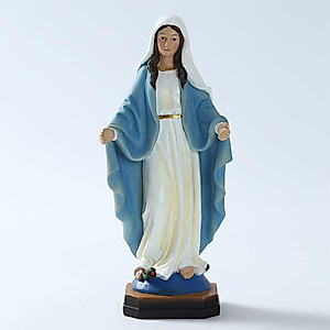 Simhoa 1pc Blessed Saint Virgin Mary Statue Wedding Gift Christmas Tabletop Decor