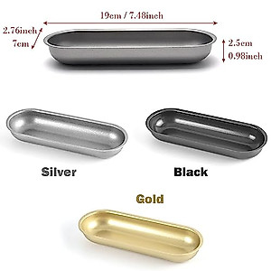 Alunsito Set of 2 Hot Dog Molds, 7 Inch Long Bread Non-Stick Toast Mold for Oven Baking, Carbon Steel Cake Pan, Hotdog-shaped Baking Mold for Home and Kitchen, Silver