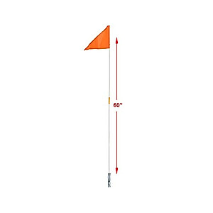 Lowrider Bike Safety Flags 2pc 60" Orange. Bike Flag, Bicycle Flag, Bike Accessory, Bicycle Accessory.