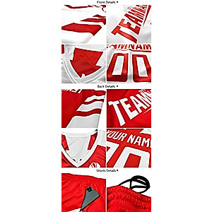 Custom Reversible Basketball Jersey Personalized Printed Name Number Blank Team Sports Uniform for Men/Boy