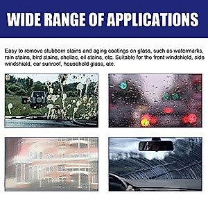 KCRPM Pushue Car Glass Oil Film Remover, 150G Glass Oil Film Remover for Car, Car Glass Oil Film Remover, Car Cleaner Glass Oil Film Remover Windshields Cleaning Liquid (1Set)