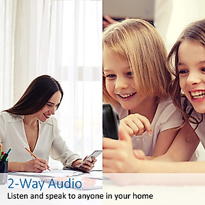 Momentum HD Wireless Indoor Home Security Camera with 2-Way Audio, Night Vision, Pet Monitor for iOS & Android (2 Pack) (Renewed)