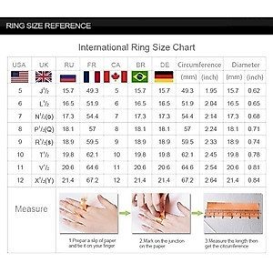 iLH Clearance Rings,Women Fashion Luxury Inlaid Teak Titanium Rings Engagement Wedding Rings Jewelry Gift by (B, 12)